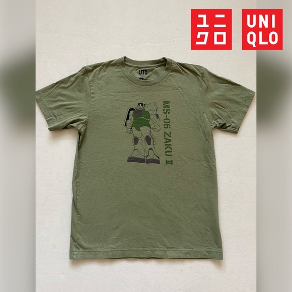 Uniqlo | Shirts & Tops | Uniqlo Boys Ii Ms6 Zaku Ii Gundam Cotton Tee ...